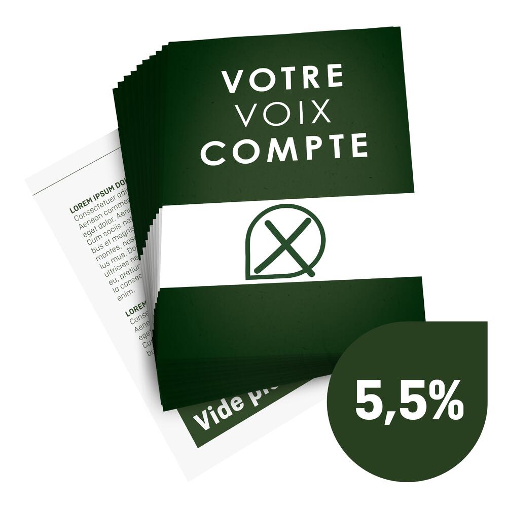 Professions de foi / Circulaires, A4, impression recto/verso, A4 chez ...