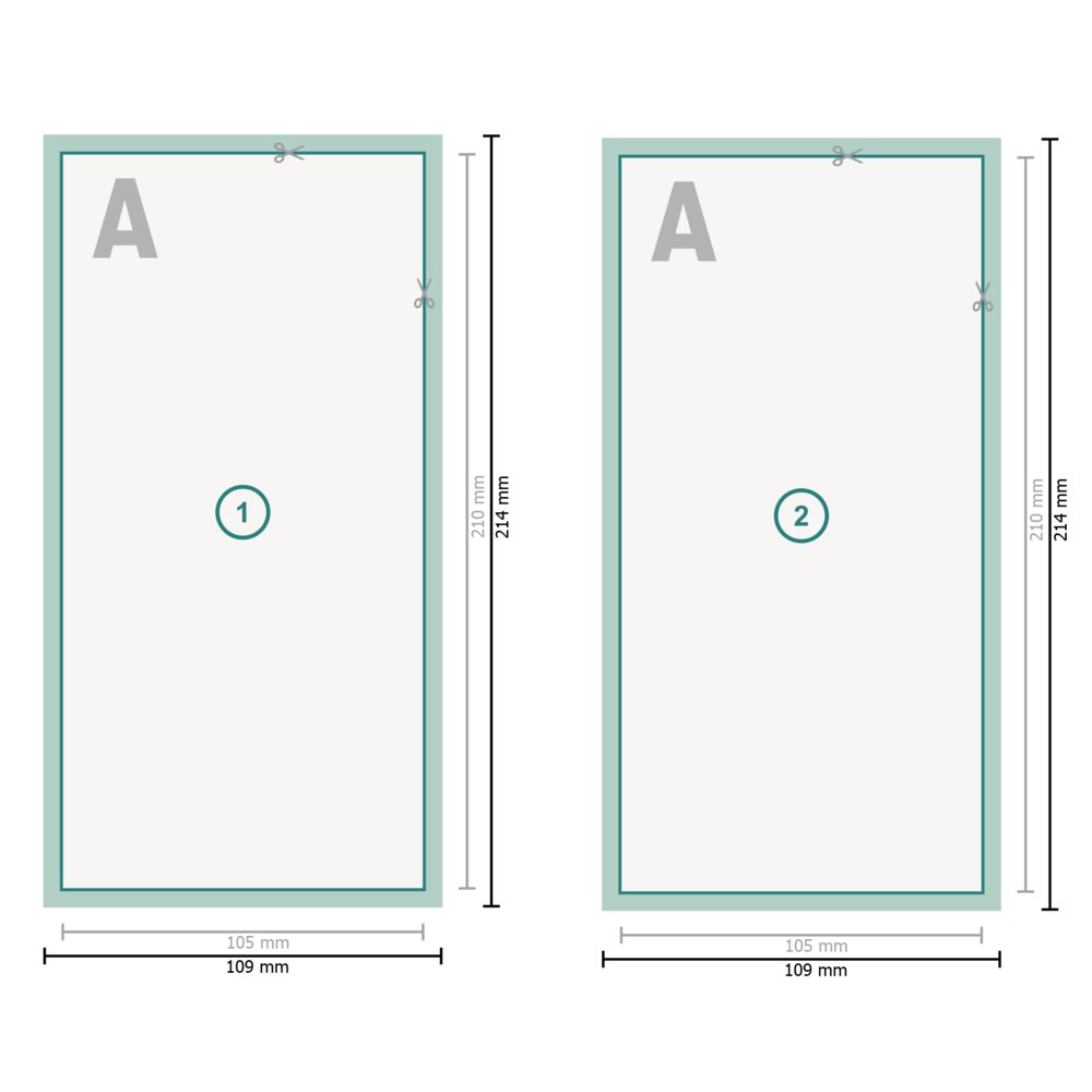 Cartons d'invitation, format portrait, DL, DL chez Onlineprinters