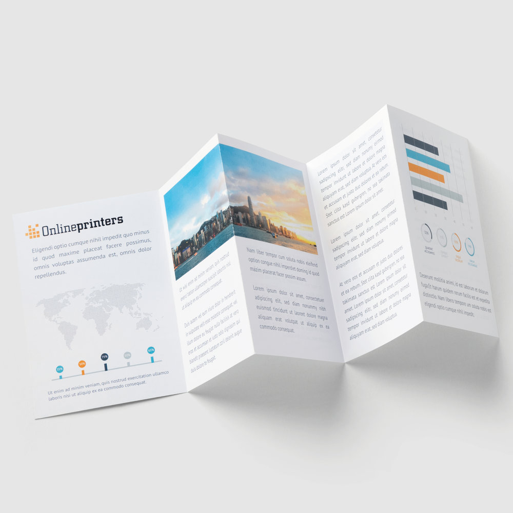 Impression de Dépliant format portrait 15x20 cm